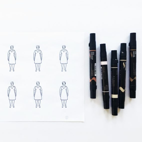 Coloring Your Croquis: Skin Tones, Part 1 - Markers Edition | MyBodyModel