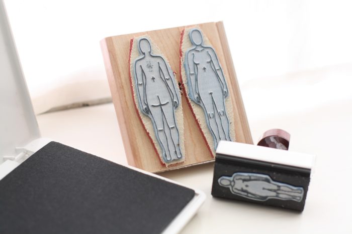 Making rubber stamps of My Body Model for my bullet journal, by ...