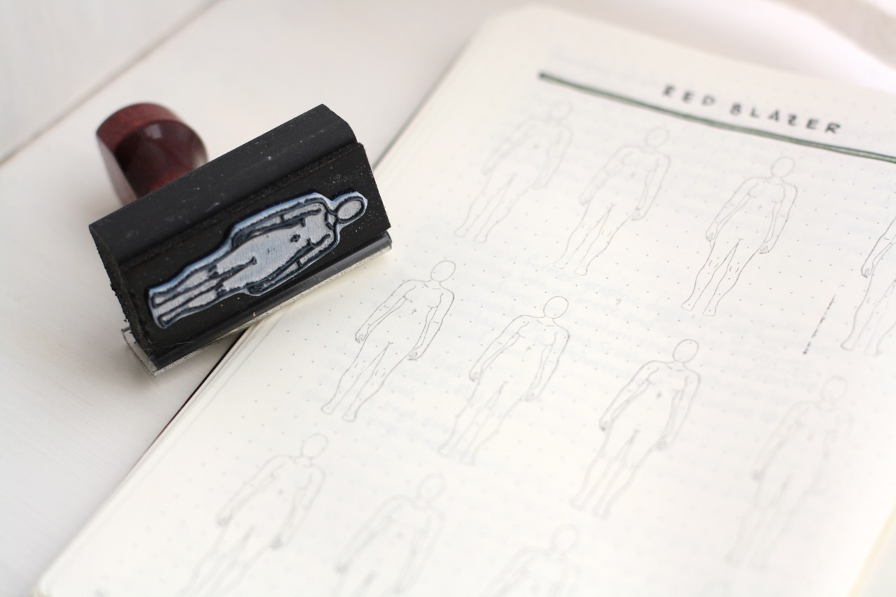 Making rubber stamps of My Body Model for my bullet journal, by ...