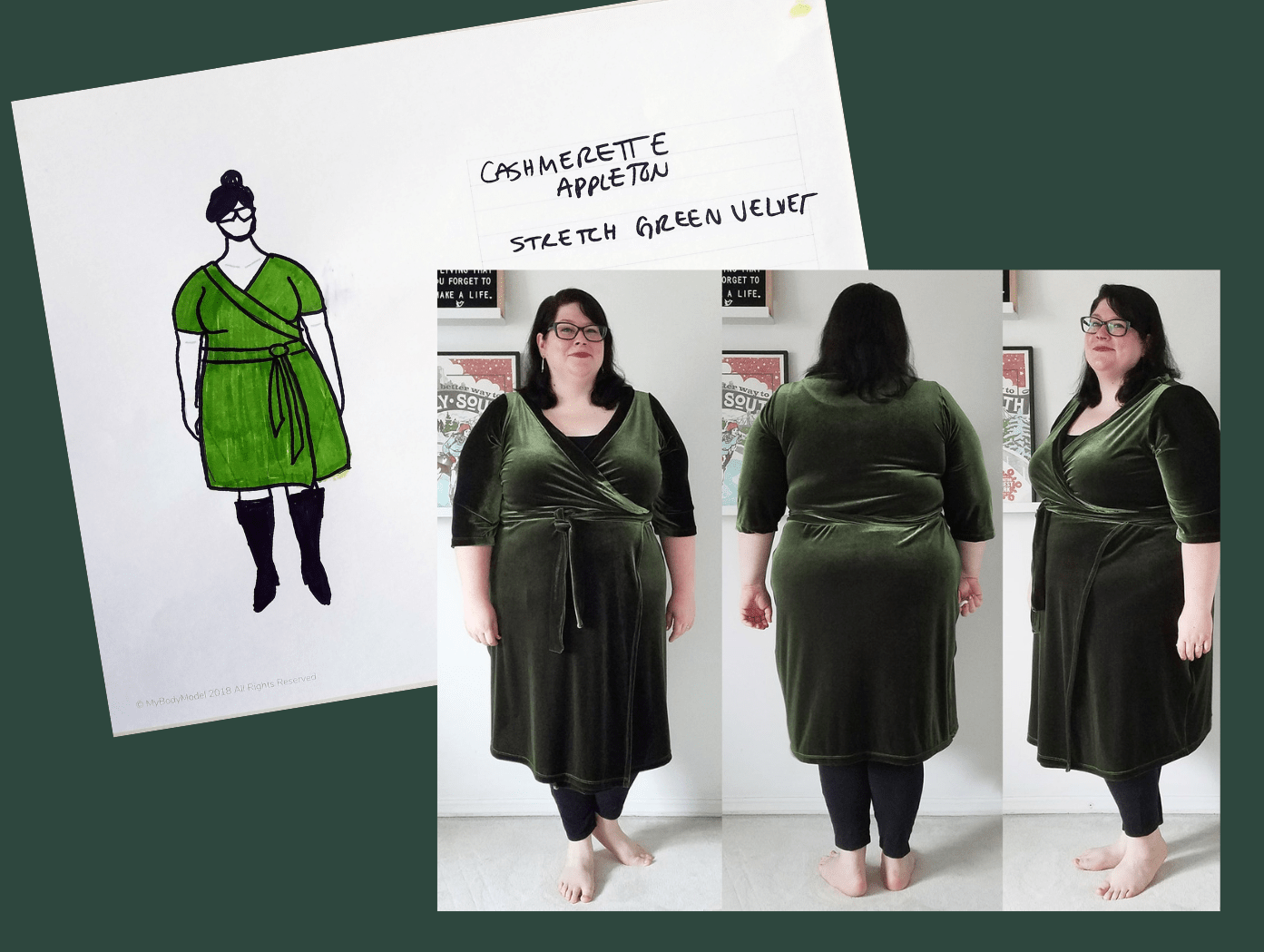 MyBodyModel Sketch to Finished! Cozy Winter Clothes, by Megan | MyBodyModel