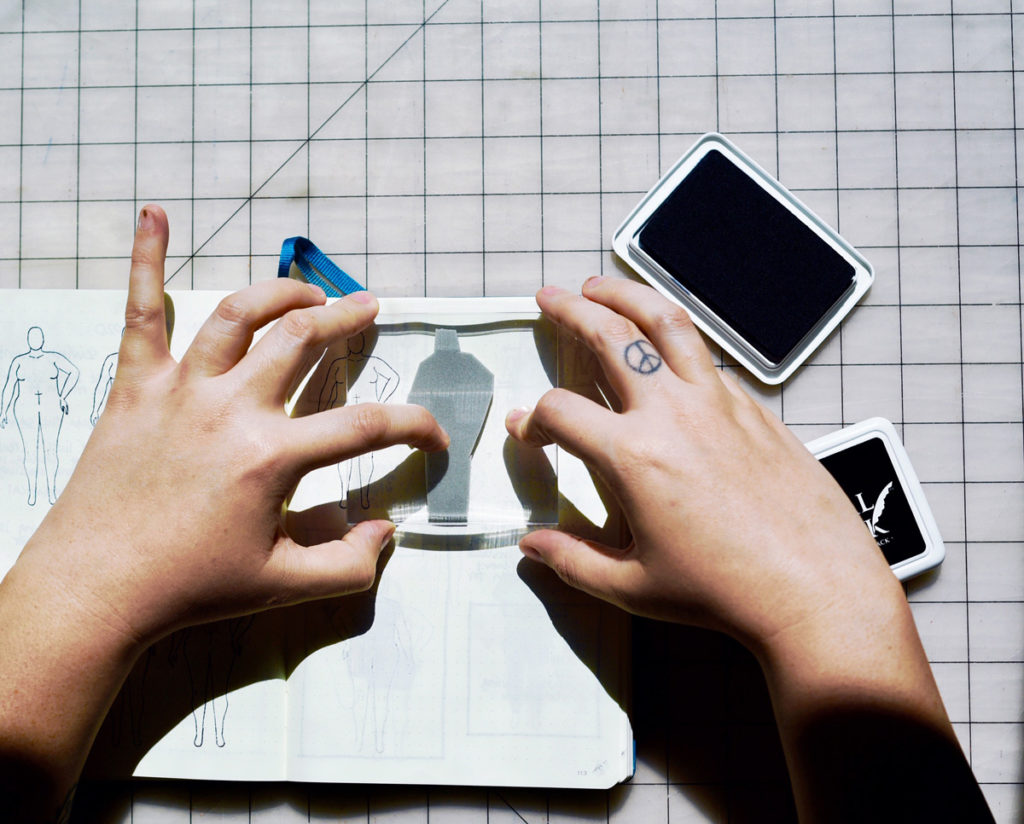 My Sewing Bullet Journal: Creating a Custom Rubber Stamp with my Body ...