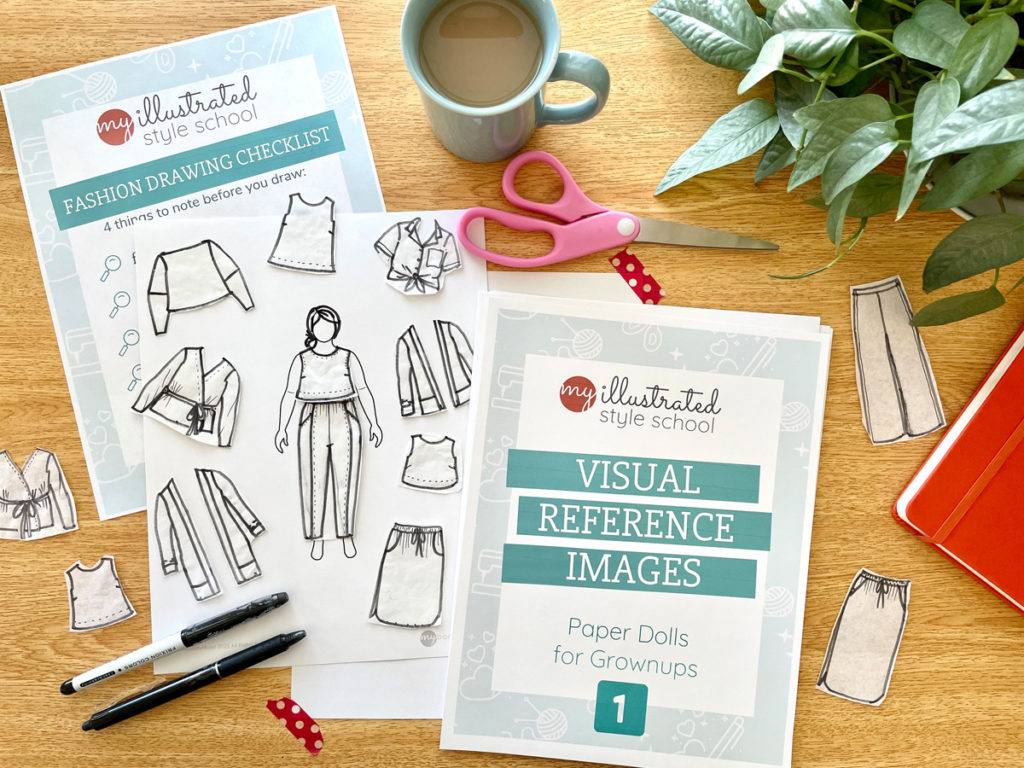 Learn beginner fashion drawing with "Paper Dolls for Grownups" course ...
